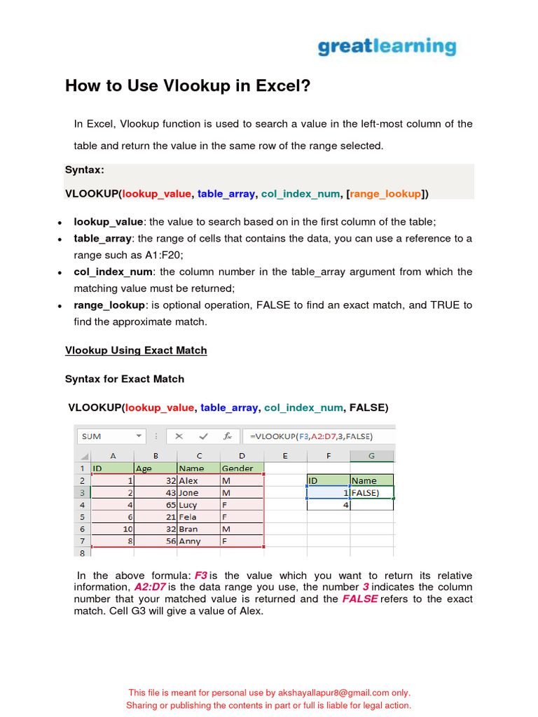Vlookup | PDF | Computing | Computer Programming