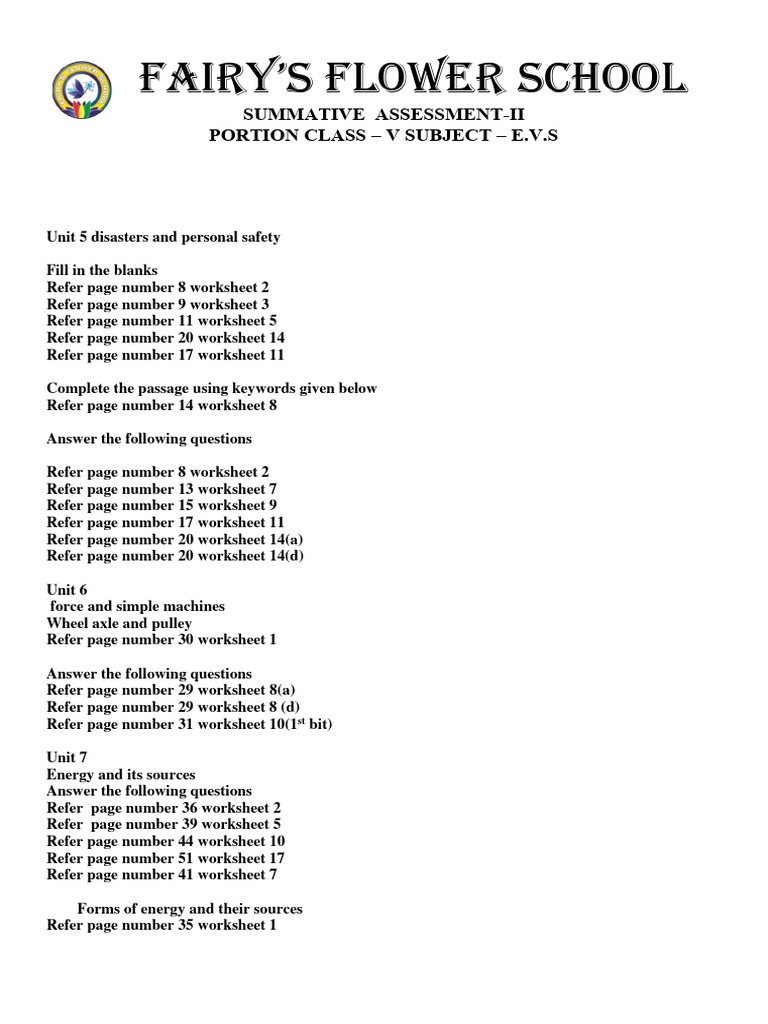 Class - 5 Evs Sa - 2 Portion | PDF