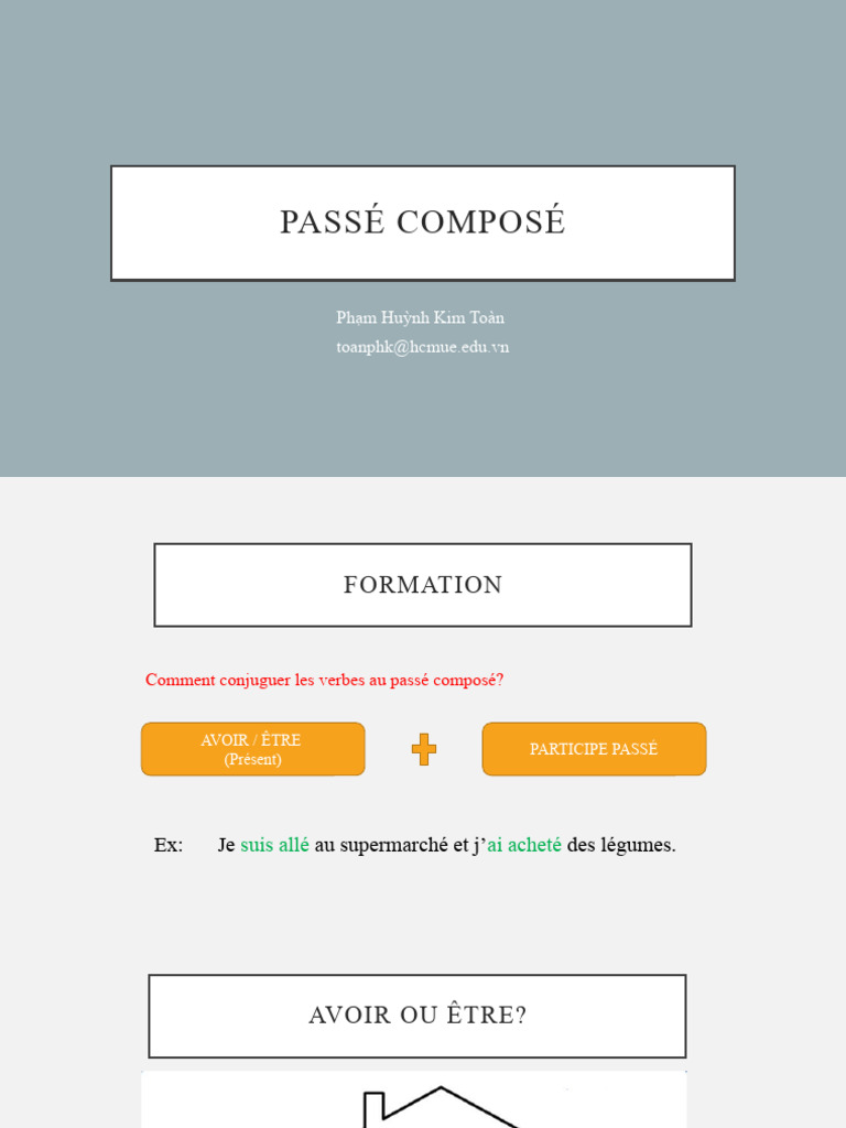 PASSÉ COMPOSÉ | PDF