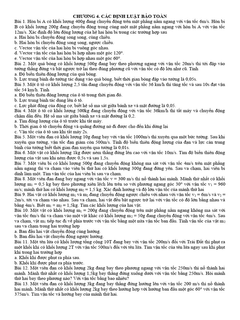 Bai Tap Vat Ly 10 HK2 | PDF