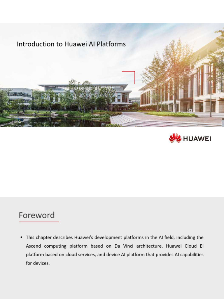 5 Introduction To Huawei AI Platforms v3.5 | PDF | Central Processing ...