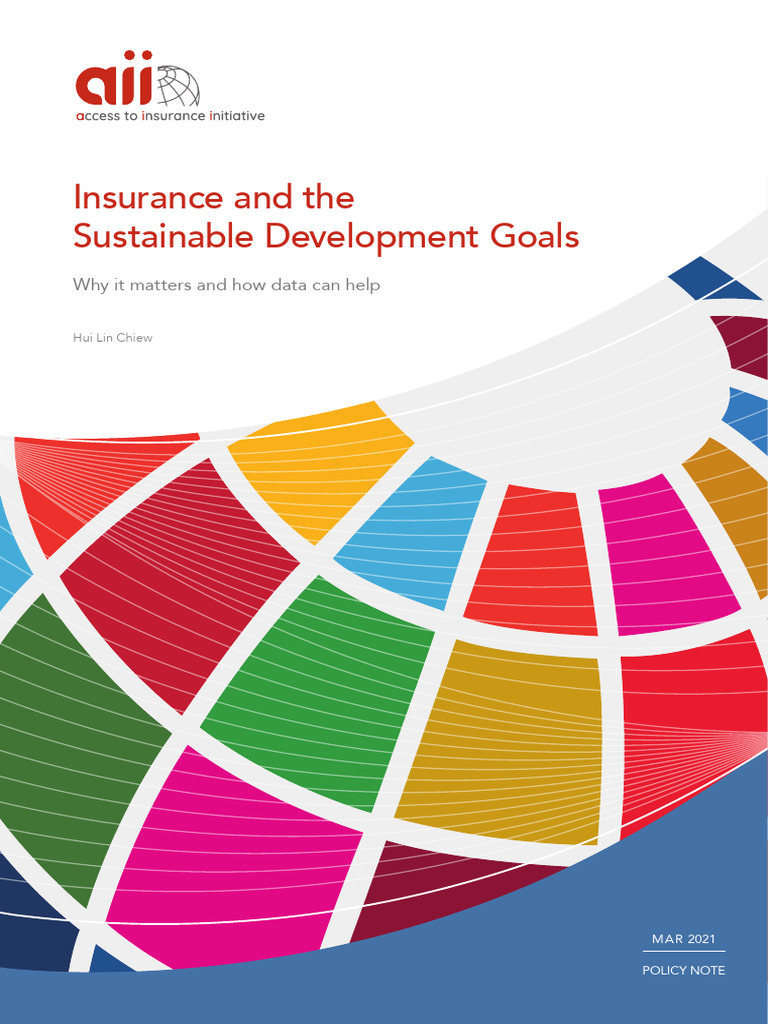 Policy Note Insurance and The Sdgs | PDF