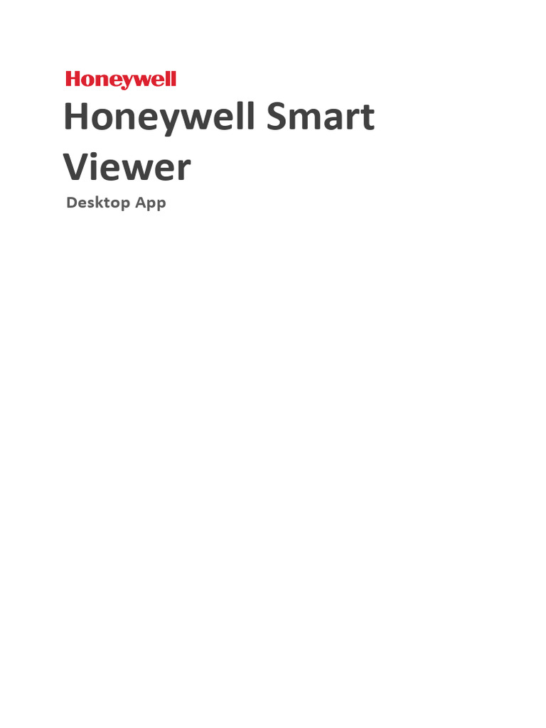 800-27015-E Honeywell Smart Viewer (HSV) Desktop App User Guide-0912 ...