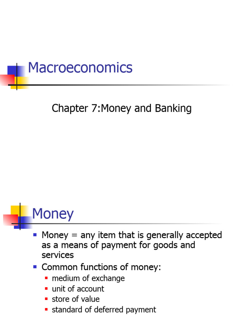 Money & Banking Essentials | PDF