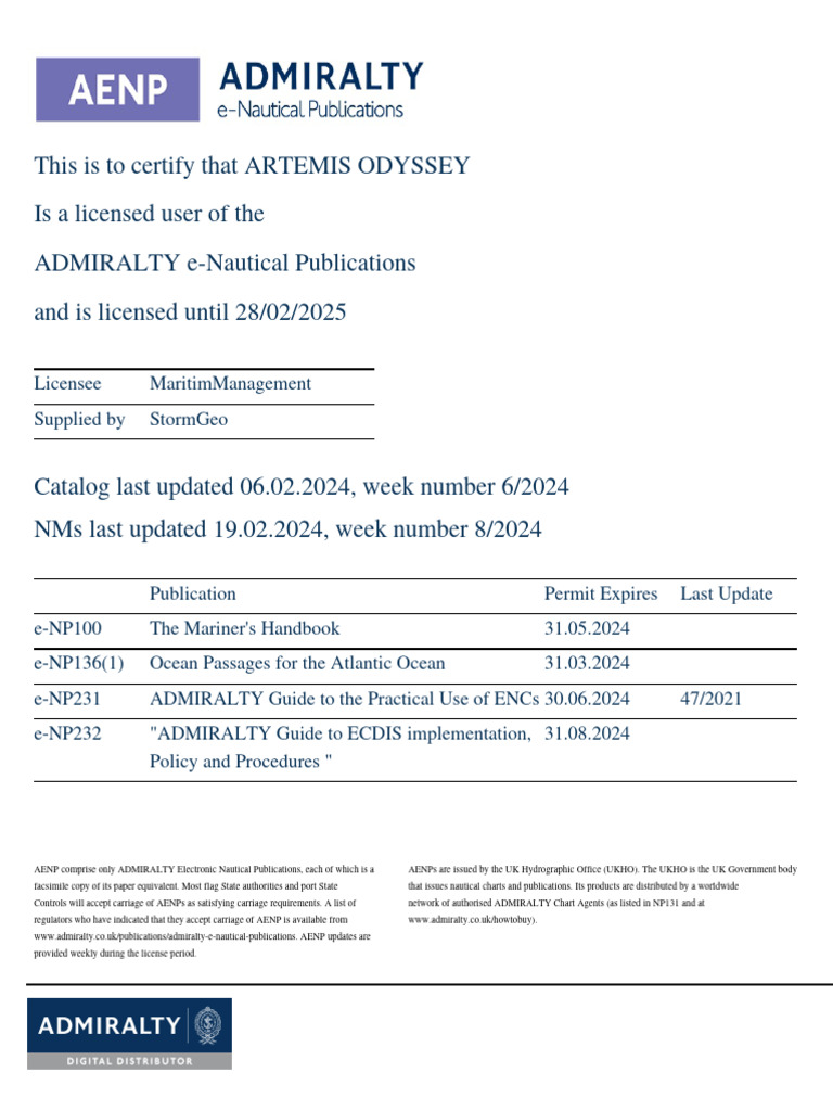 AENP Certificate | PDF | Geographic Data And Information | Navigation