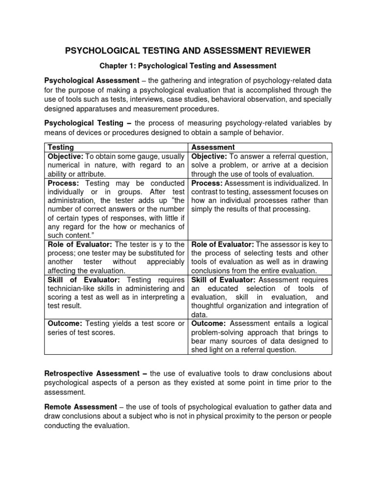 Psychological Testing and Assessment Guide | PDF