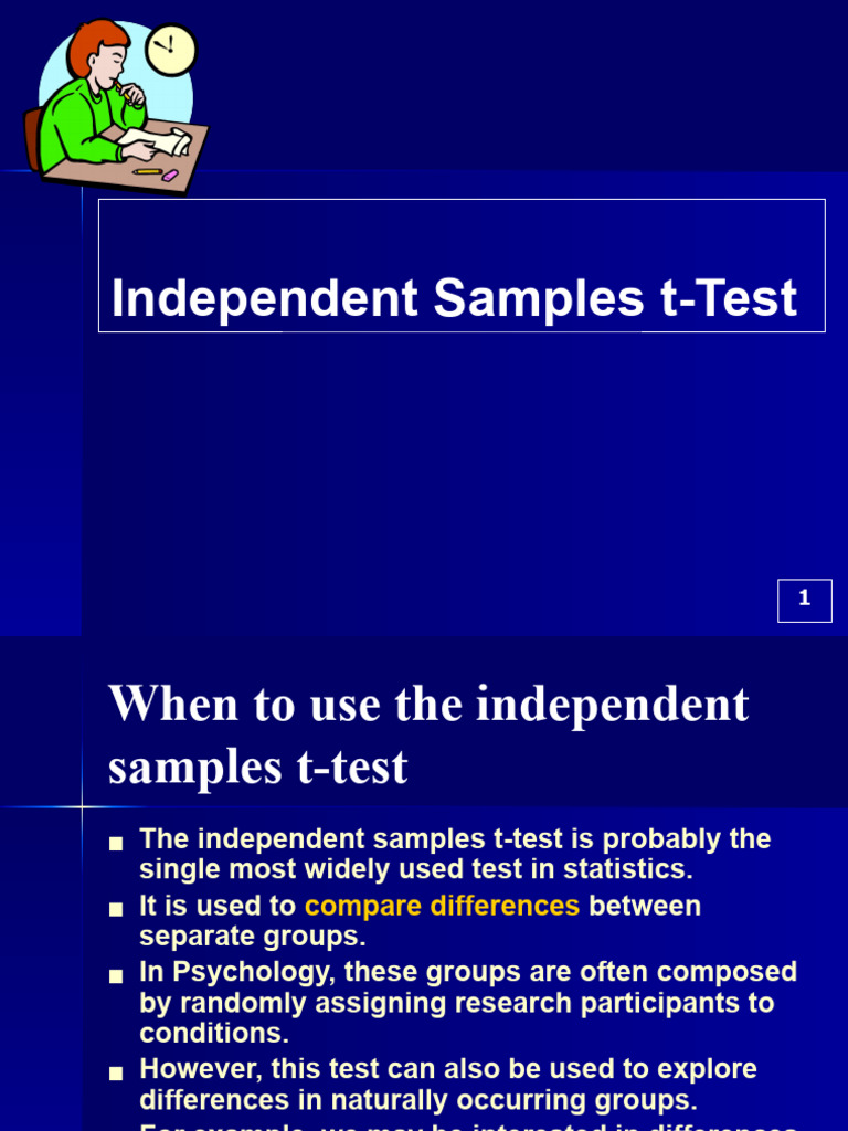 Independent Sample Test | PDF | Teaching Methods & Materials