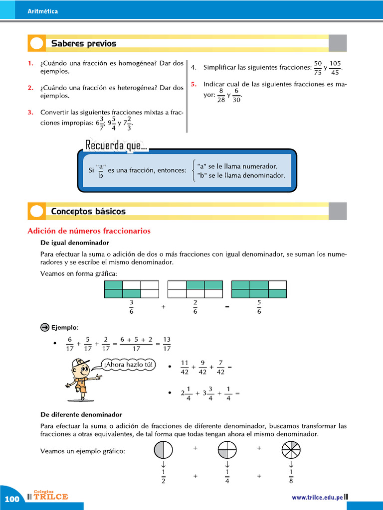 Fracciones Teoria | PDF