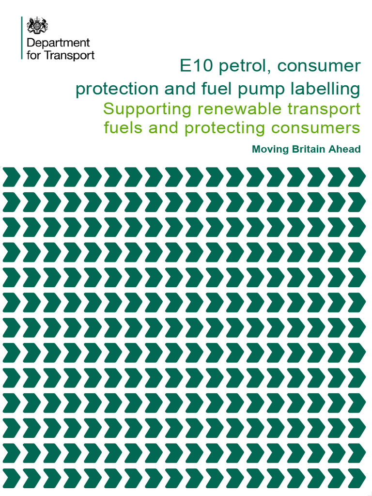 E10 Petrol Consumer Protection Fuel Pump Labelling | PDF | Gasoline | Filling Station