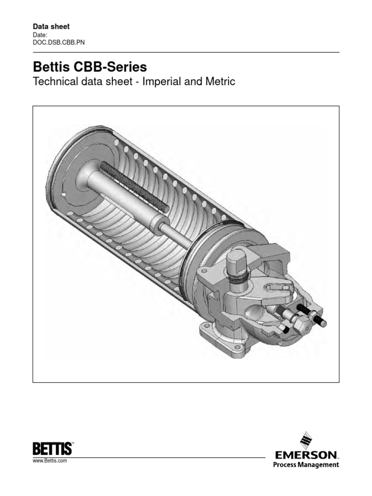 Data Sheet CBB Series Technical Imperial Metric Bettis en 84476 | PDF | Actuator | Valve