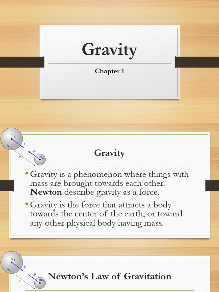 Gravitational Force and Potential Energy | PDF