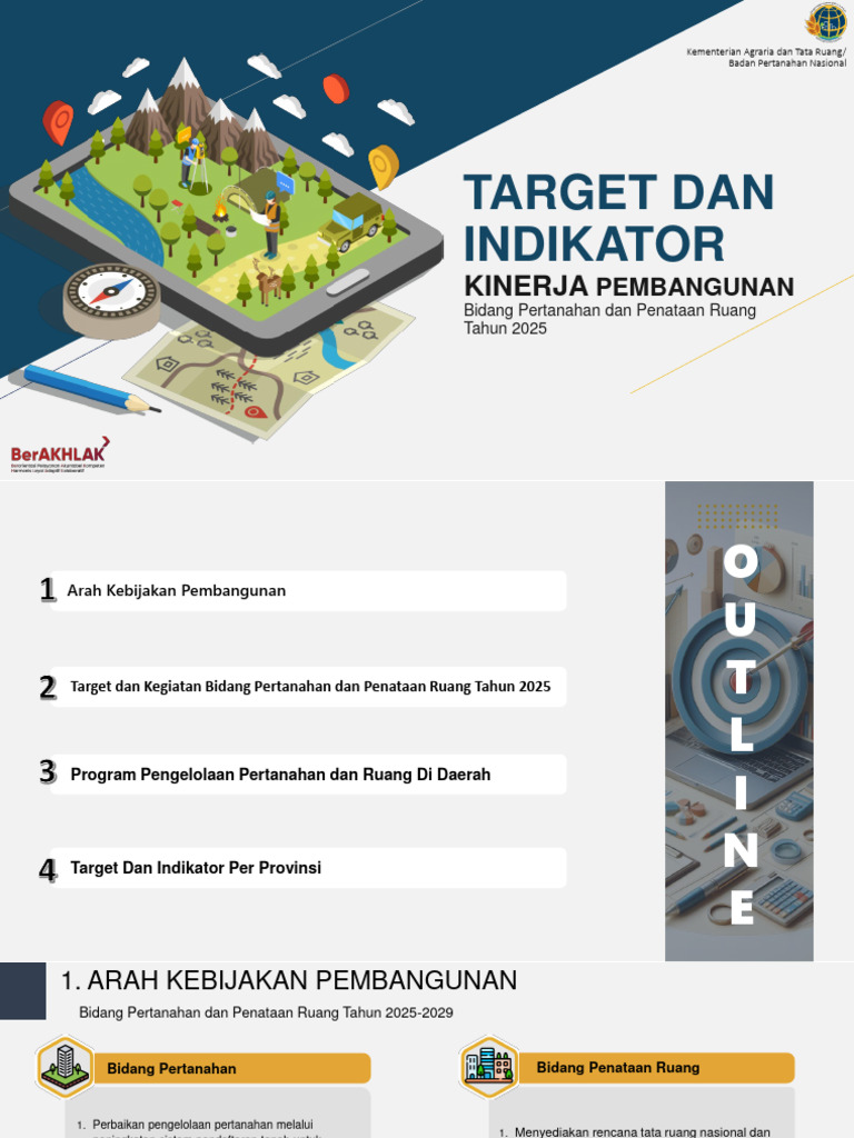 Target Kinerja Pertanahan 2025 | PDF