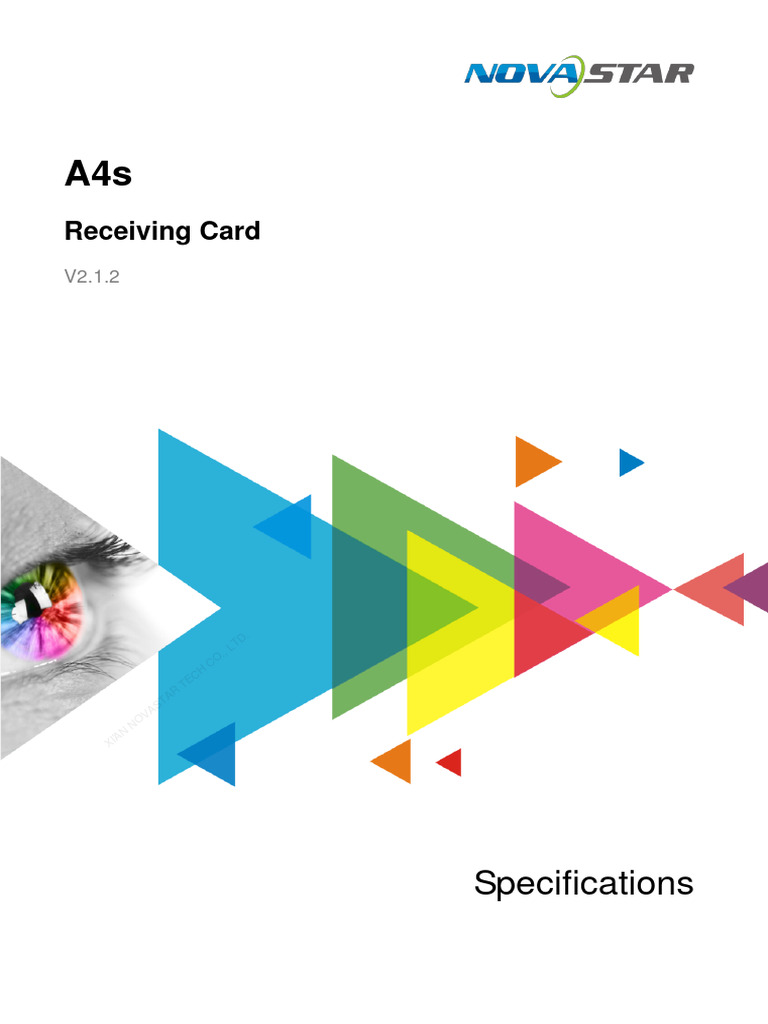 A4s Receiving Card Specifications V2.1.2 | PDF | Backup | Information ...