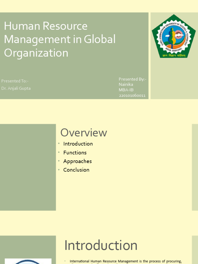 Global Strategic Management | PDF