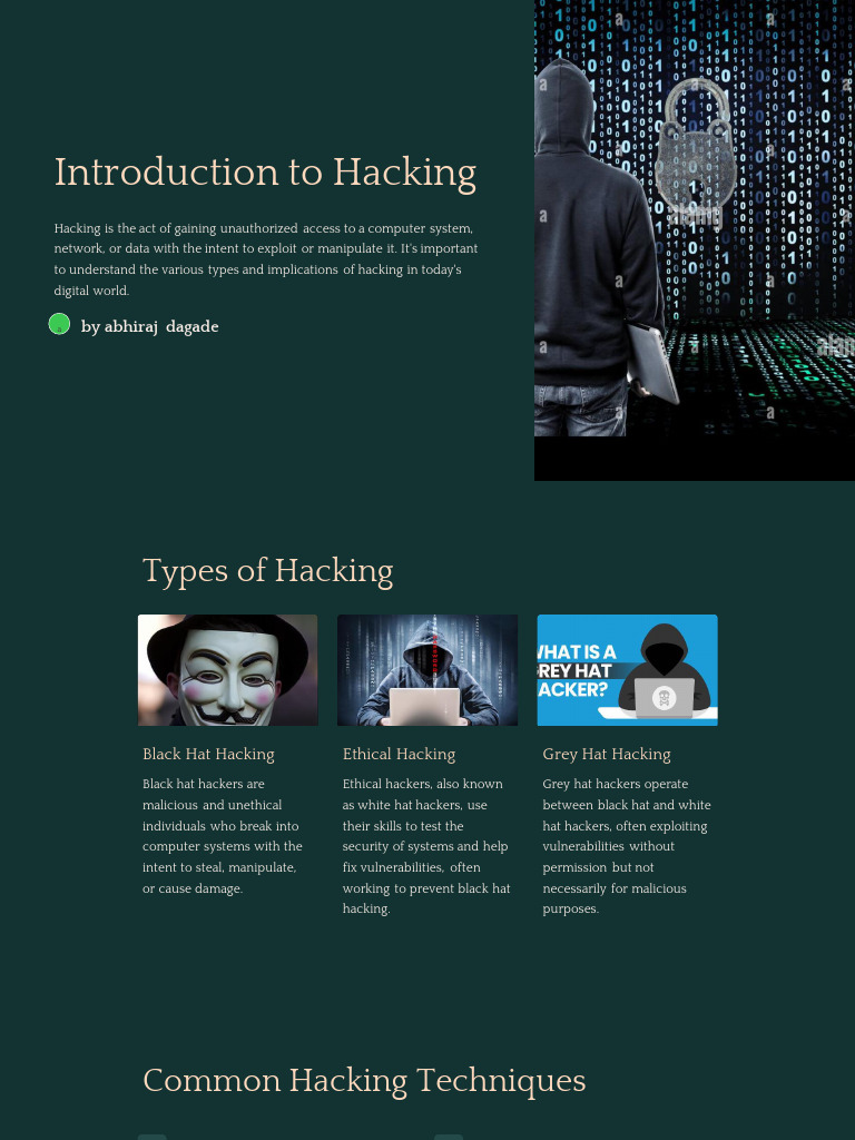 Introduction To Hacking | PDF | Security Hacker | Security
