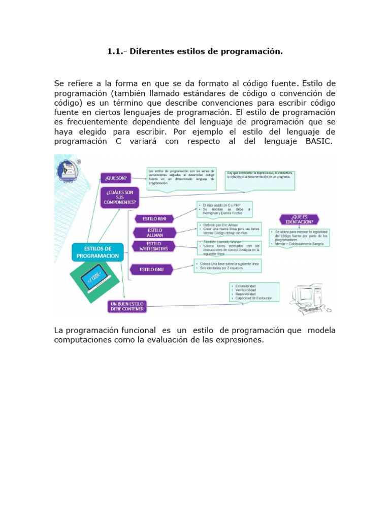 1.1.-Diferentes Estilos de Programación | PDF | Lenguaje de ...