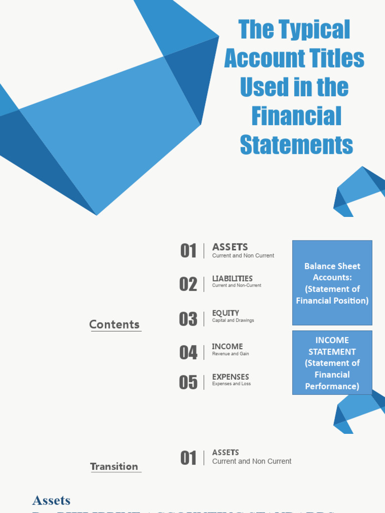 Lesson 4 Major Types of Account Titles in FS | PDF | Cost Of Living ... Lesson 4 Major Types of Account Titles in FS | PDF | Cost Of Living ...