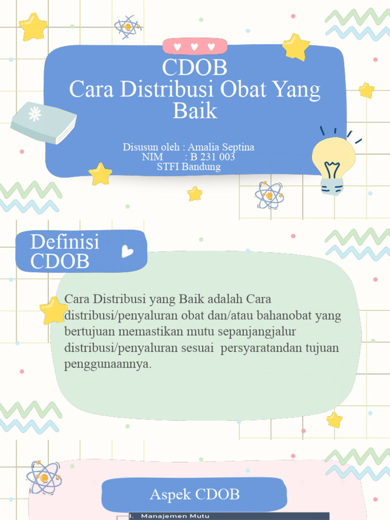 Panduan CDOB: Distribusi Obat Berkualitas | PDF