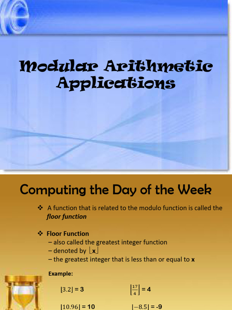 Notes 2 Applications | PDF | Arithmetic | Discrete Mathematics