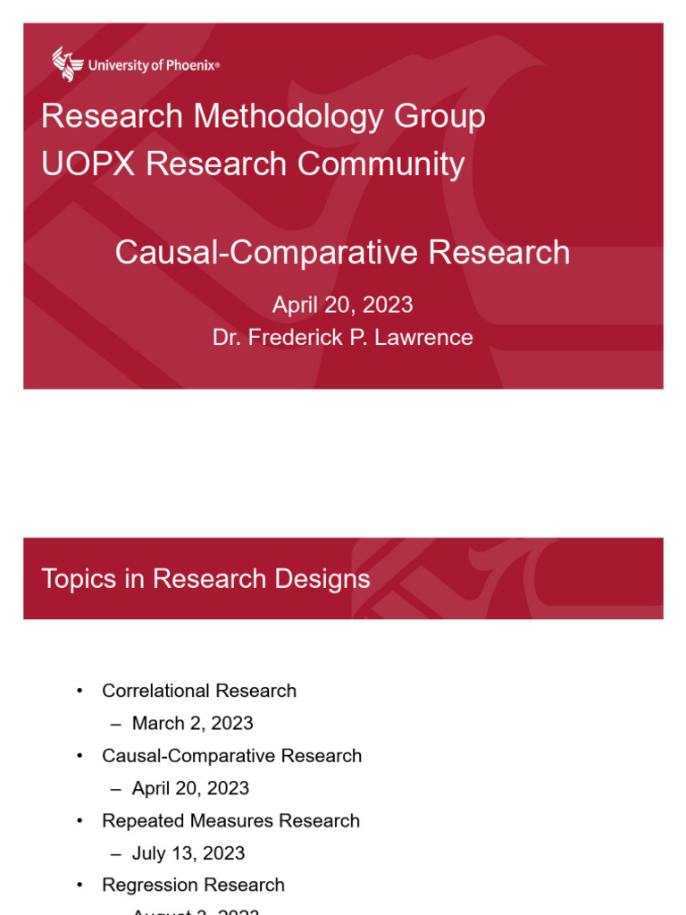 Causal Comparative Research Pdf Experiment Causality