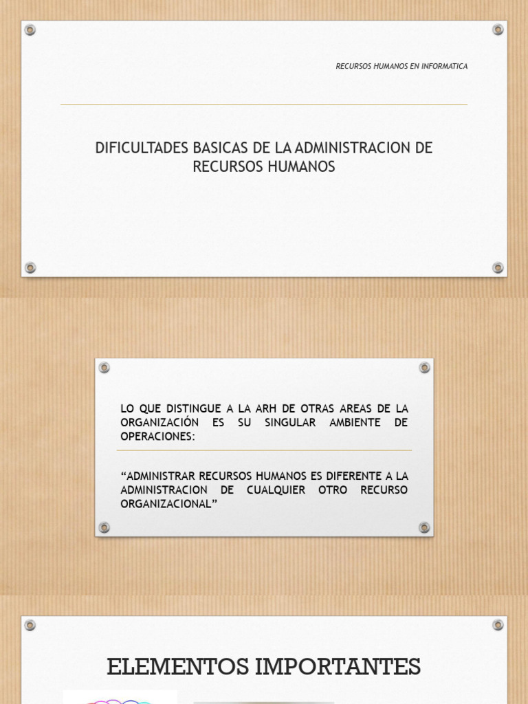 2.ADificultades Basica ARH | PDF | Gestión de recursos humanos | Economias
