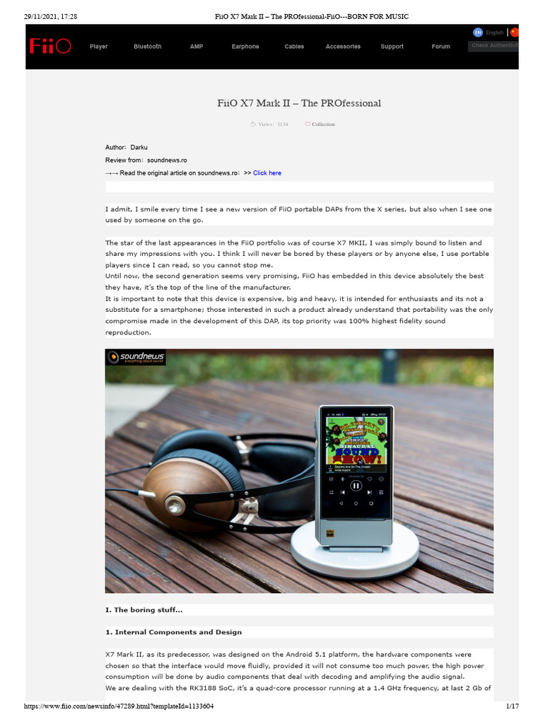 FiiO X7 Mark II - The PROfessional-FiiO - BORN FOR MUSIC | PDF | Mobile App | Amplifier