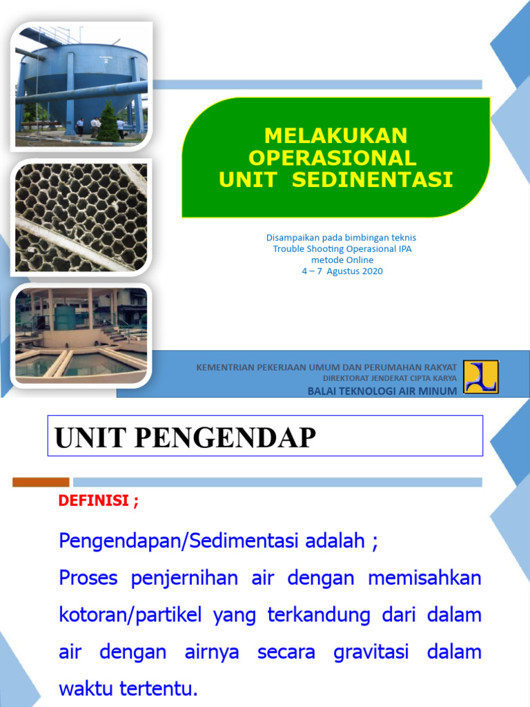 06 - Operasional Unit Sedimentasi | PDF