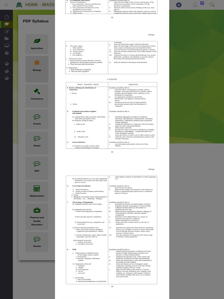 Syllabus System (Ibass) | PDF