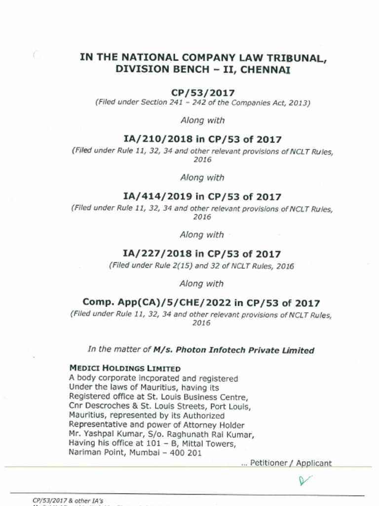 NCLT Judgement | PDF