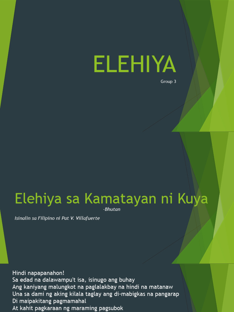 ELEHIYA | PDF