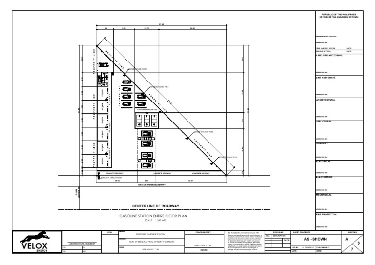 Velox: Gasoline Station Entire Floor Plan | PDF
