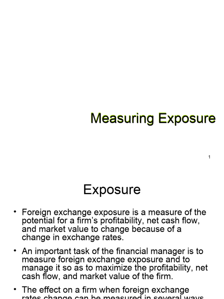 Measuring Exposure Exc Rate | PDF