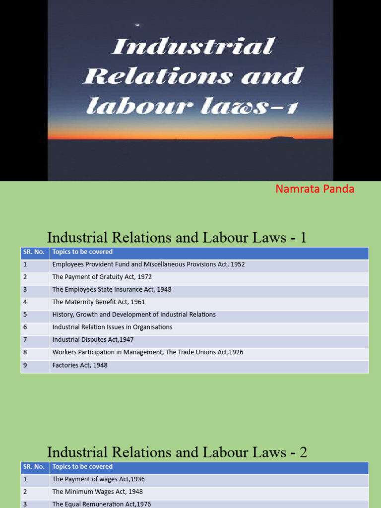 Labour Laws - Part 1 (PF) | PDF | Cost Of Living | Employment