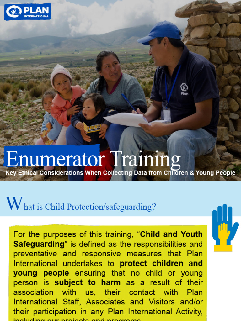 Enumerator Train Ethical Considerations Collecting Data | PDF | Child ...