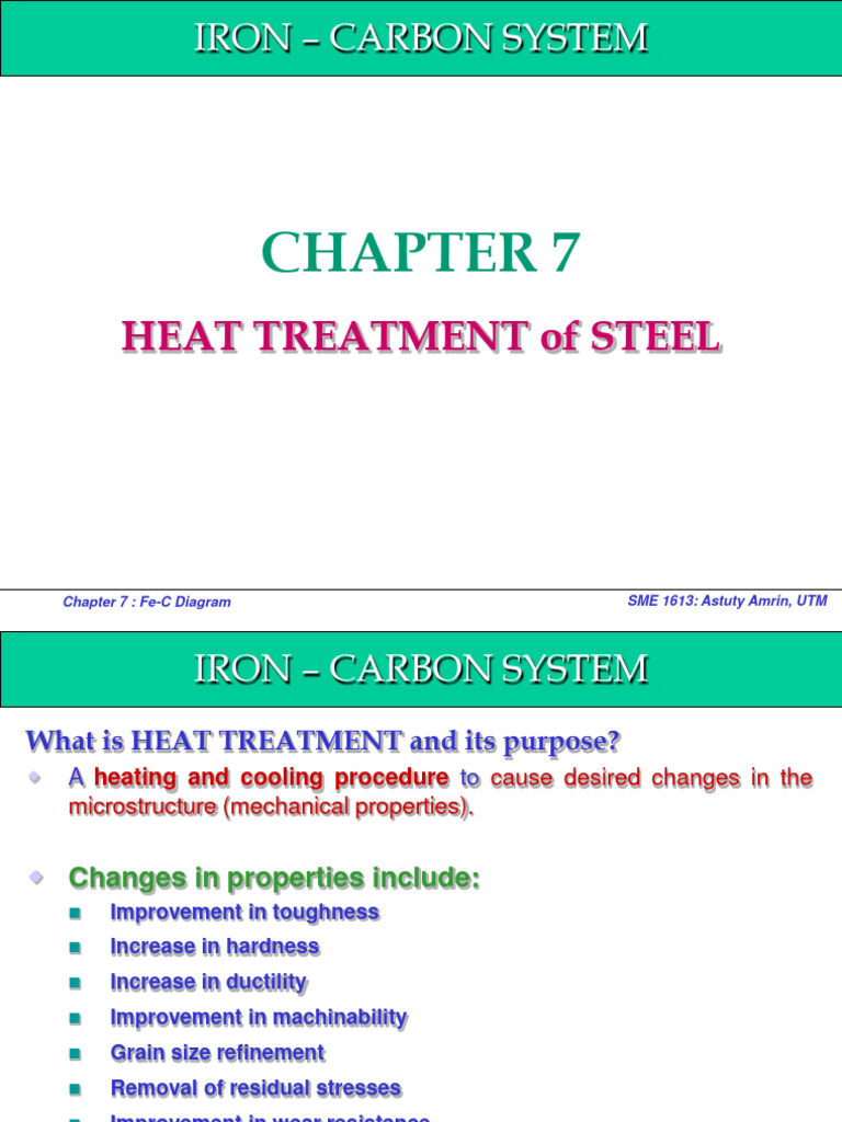 Chapter7 (B) - Steel & Heat Treatment | PDF | Heat Treating | Steel