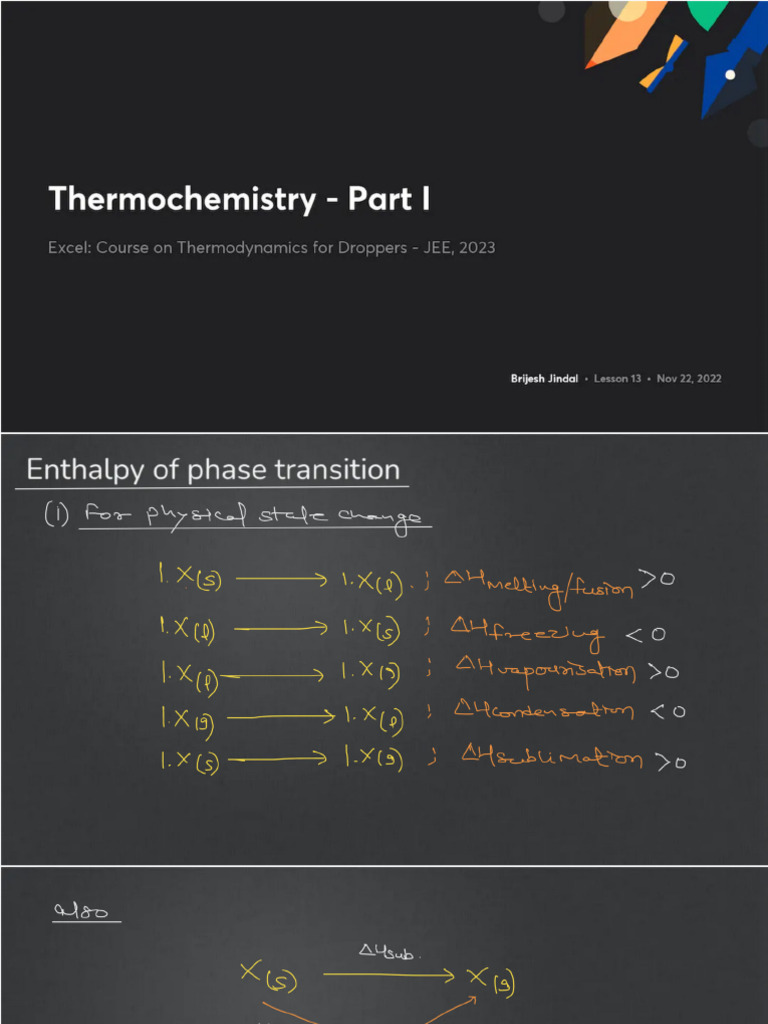 Thermochemistry Part I With Anno | PDF