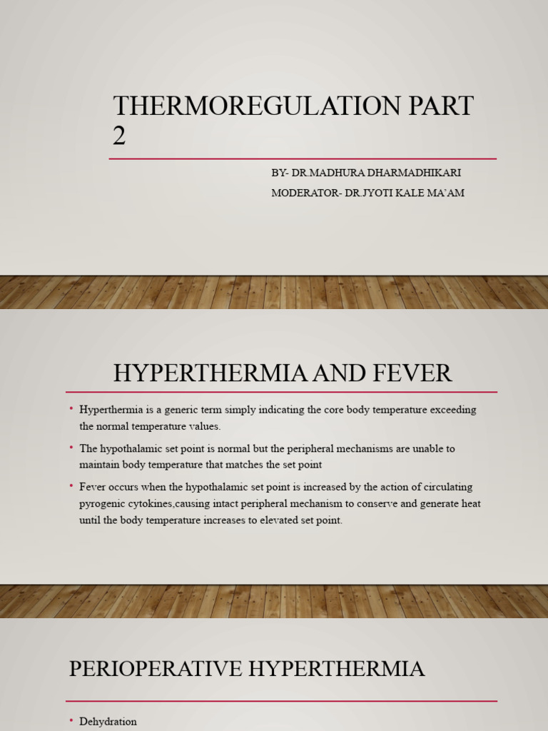 Thermoregulation Part 2 | PDF