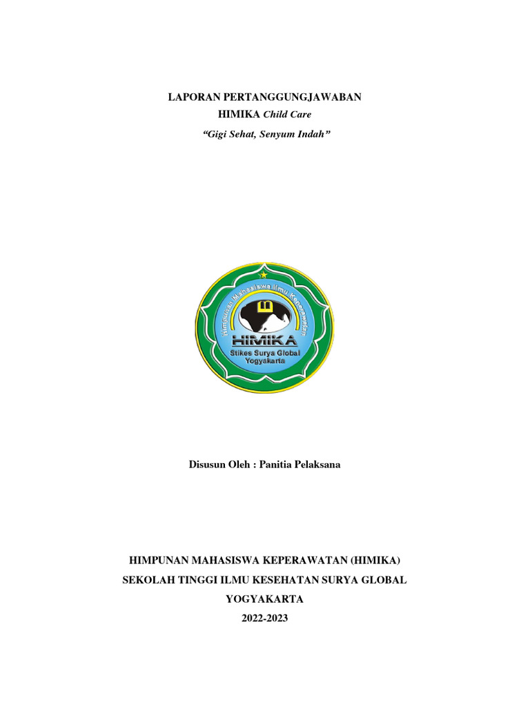 Format LPJ Program Kerja | PDF