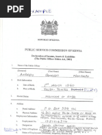 Wealth Declaration Form | PDF