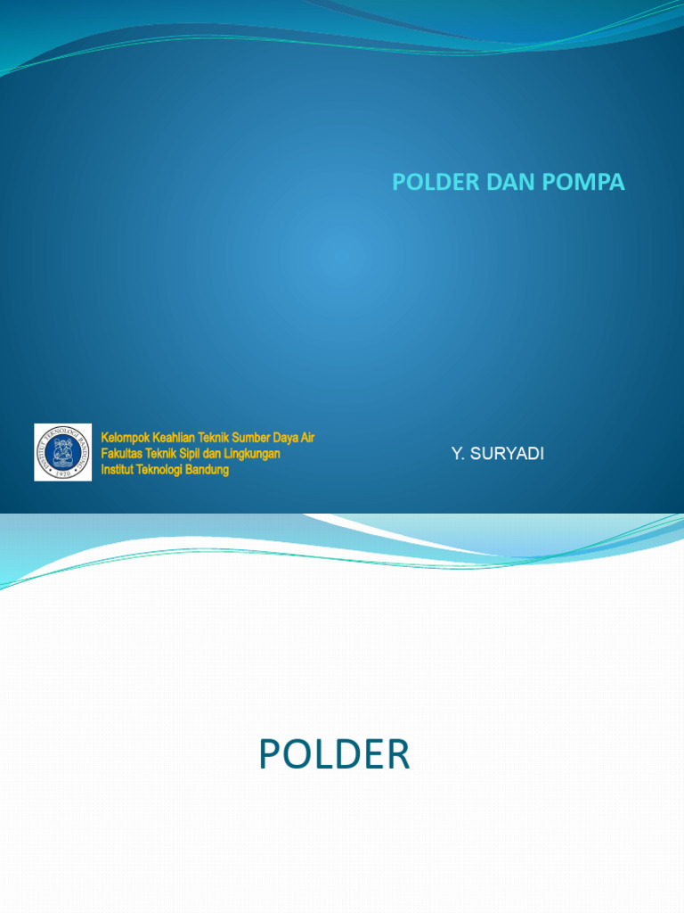 210 - Polder Dan Pompa | PDF