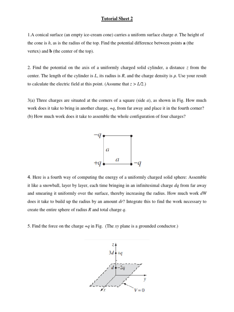 Tutorial 2 | PDF | Sphere | Physics