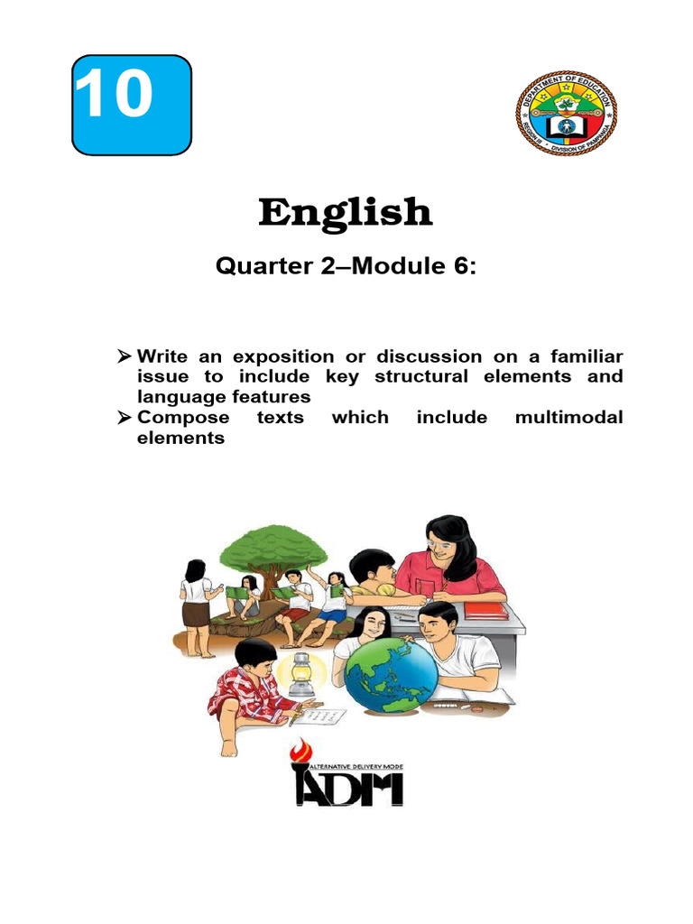 English 10 - Q2 - Module 6 Write An Exposition or Discussion On A ...