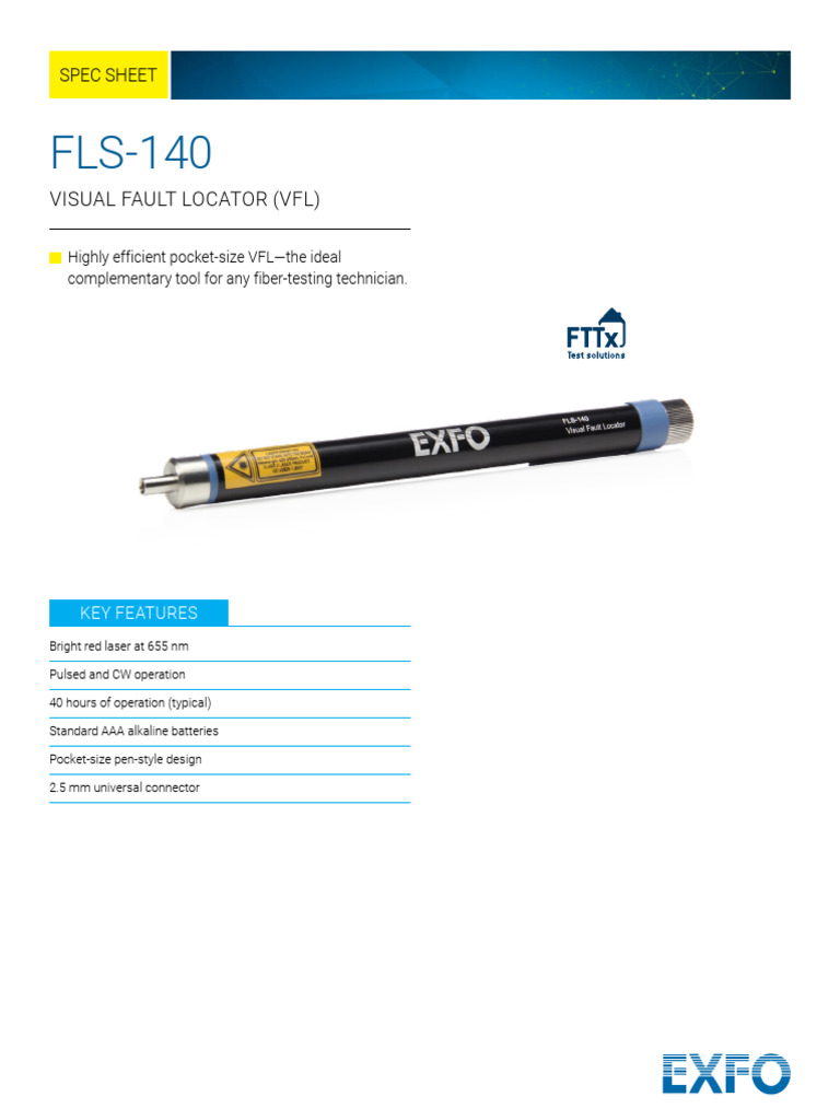 Exfo Spec-Sheet fls-140 v2 en | PDF