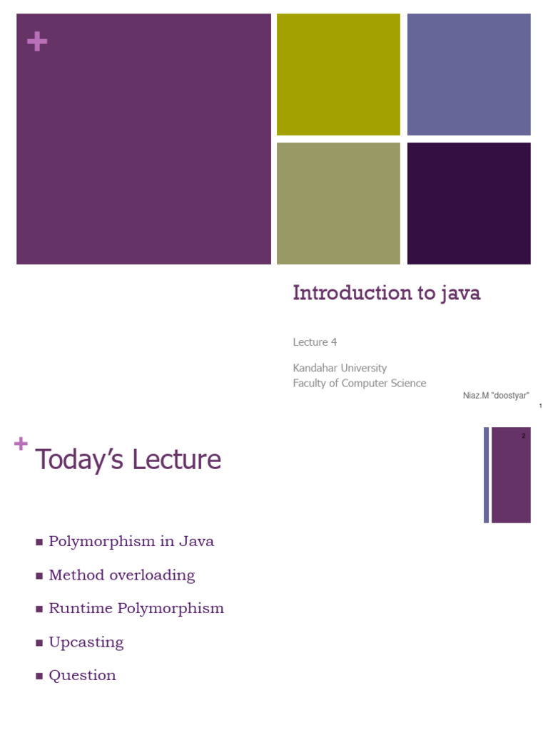Lecture 4 | PDF | Method (Computer Programming) | Inheritance (Object ... Lecture 4 | PDF | Method (Computer Programming) | Inheritance (Object ...