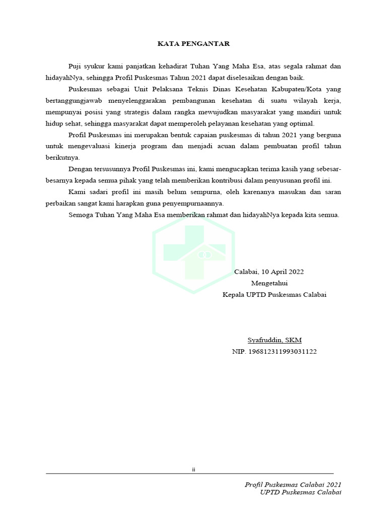 Daftar Isi Profil 2021 | PDF | Bisnis