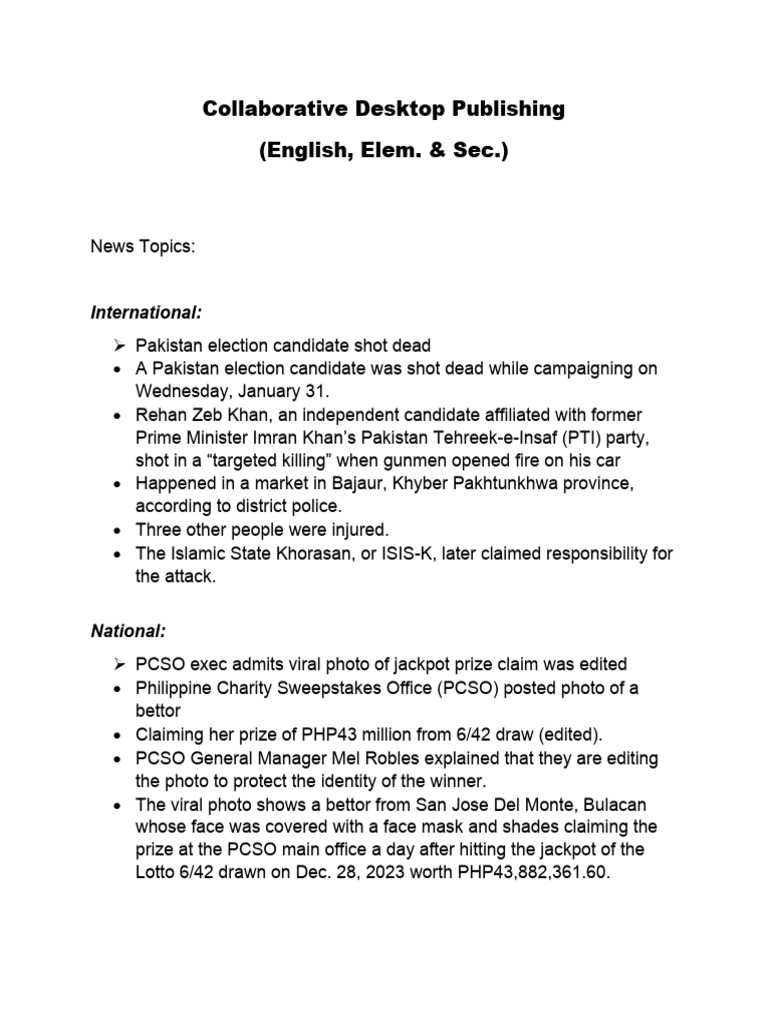 Collaborative Desktop Publishing | PDF