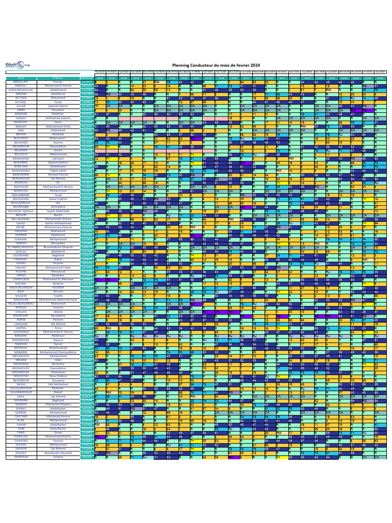 Planning CDT Du Fevrier 2024 | PDF