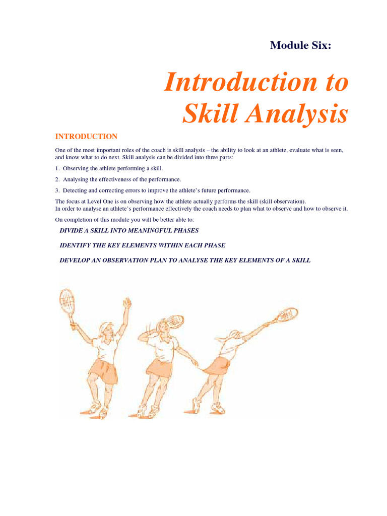 Coaching Nz Introduction To Skill Analysis Pdf Anatomical Terms Of