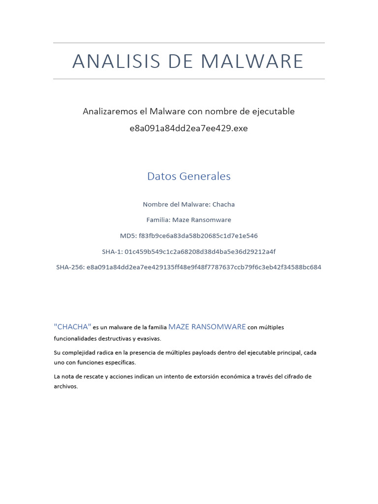 Analisis Maze Ransomware | PDF | Hilo (Computación) | Programa de computadora