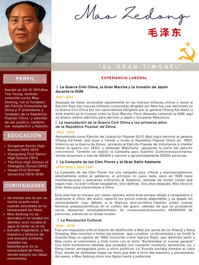 Curriculum de Mão Zedong | PDF